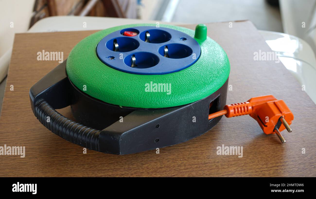 Electrical plug terminal on the table Stock Photo - Alamy