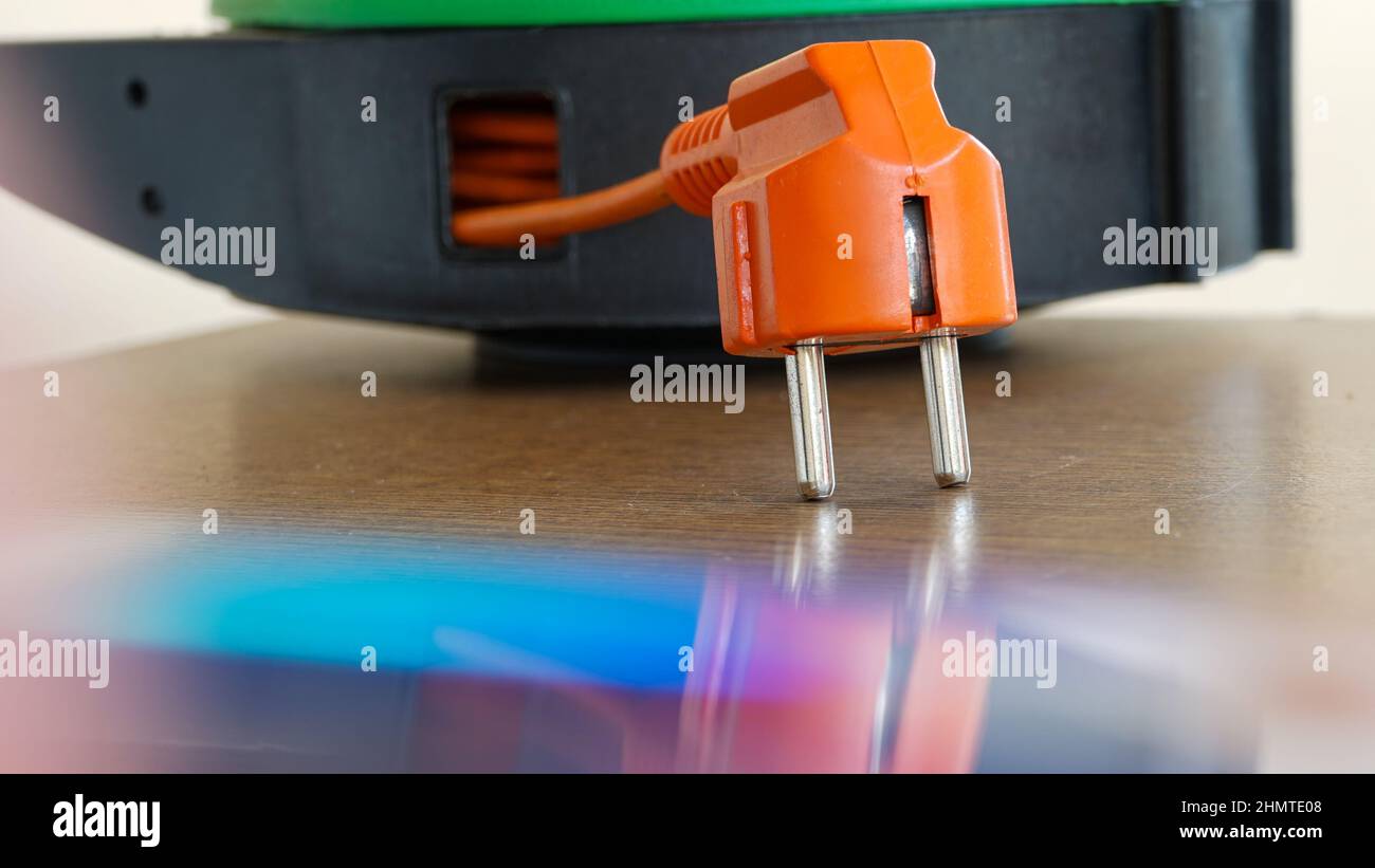 Electrical plug terminal on the table Stock Photo - Alamy