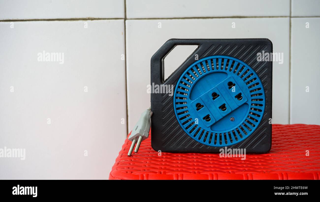 Electrical plug terminal on the table Stock Photo - Alamy