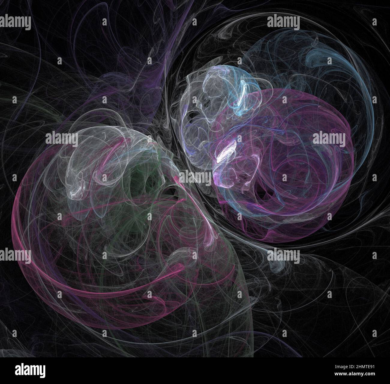 image of one Illustration of digital fractal Stock Photo - Alamy