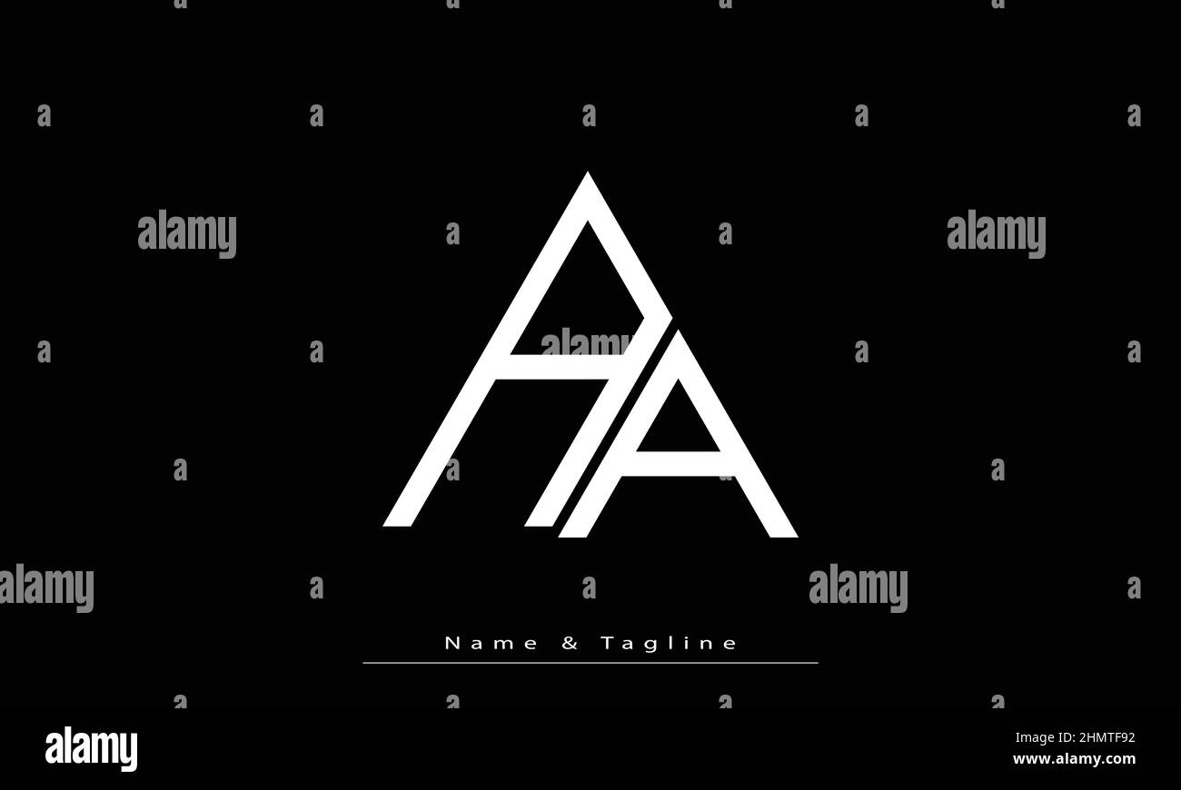 Alphabet letters Initials Monogram logo AA Stock Vector Image & Art - Alamy