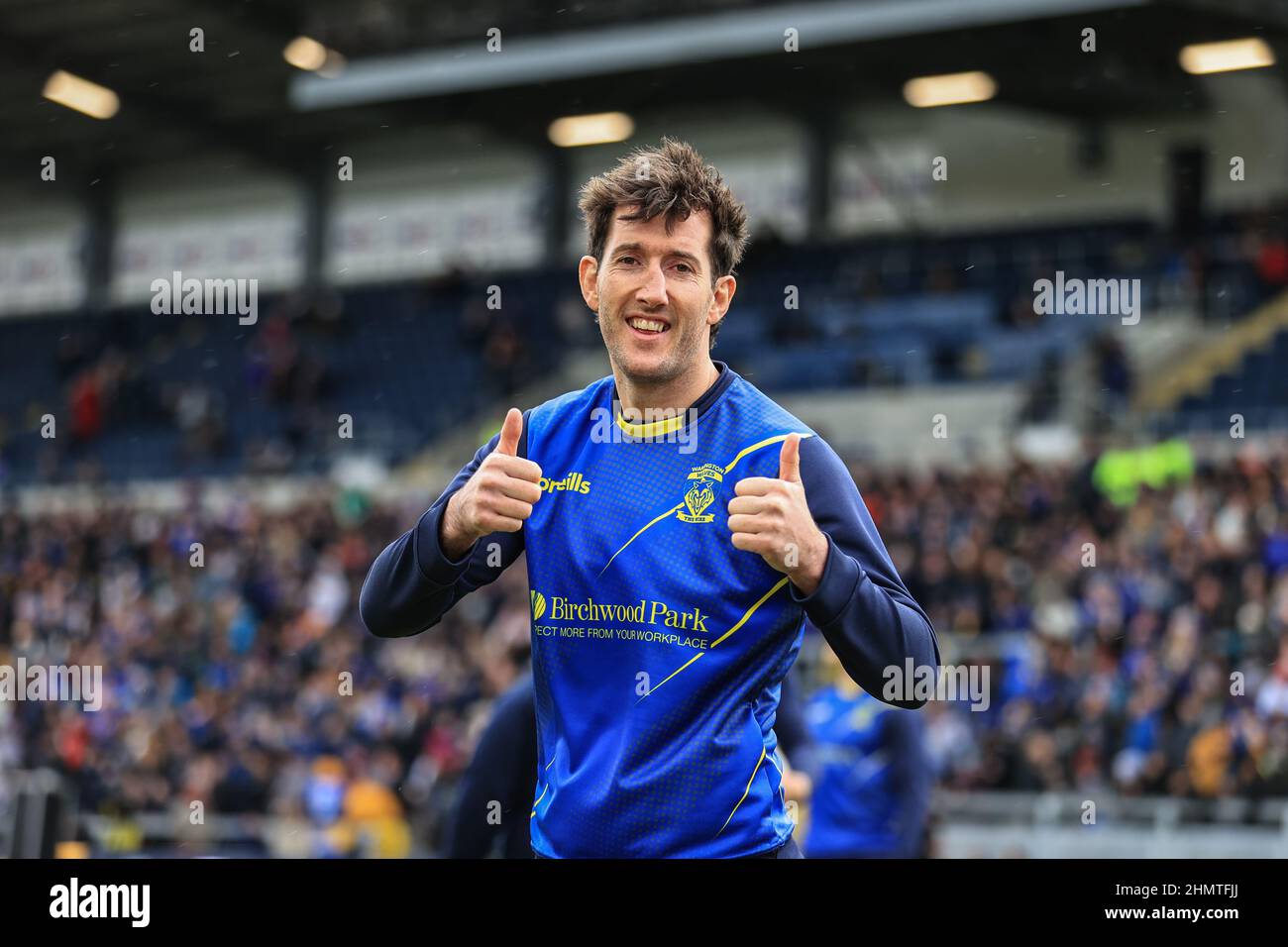 Leeds, UK. 12th Feb, 2022. Stefan Ratchford #1 of Warrington Wolves ...