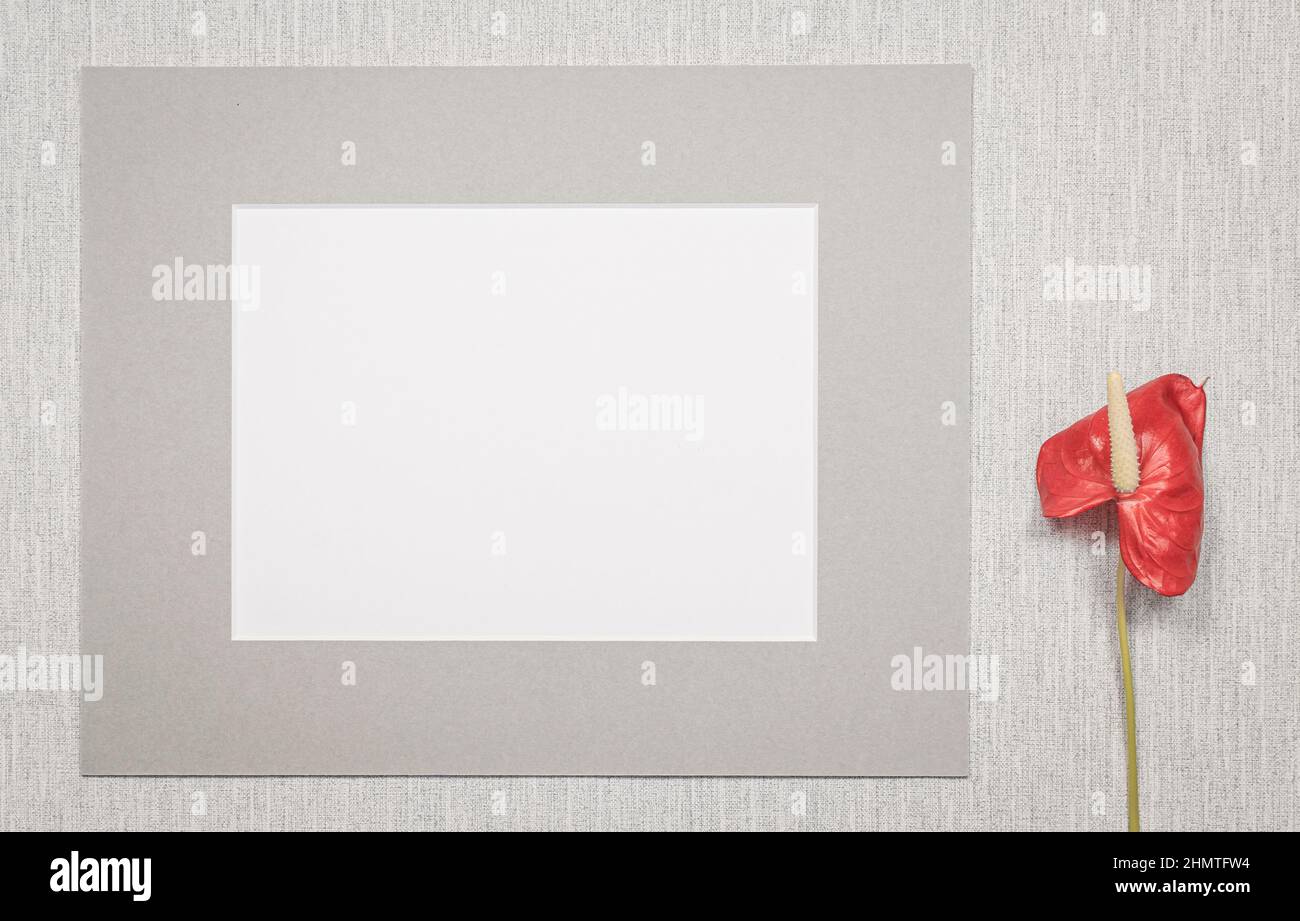 Model of photo frame with empty space for logos, advertising ...