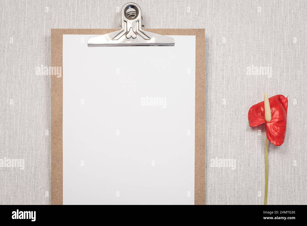 Model of wooden clipboard with empty space for logos, advertising ...