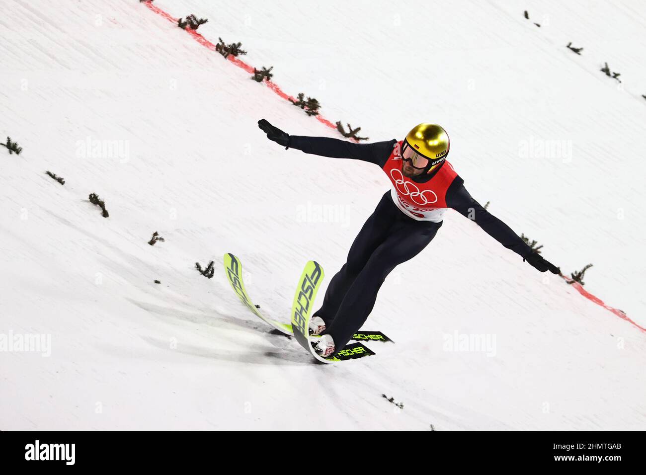 Zhangjiakou, China. 12th Feb, 2022. Olympics, ski jumping, large hill, men, 1st round at ...