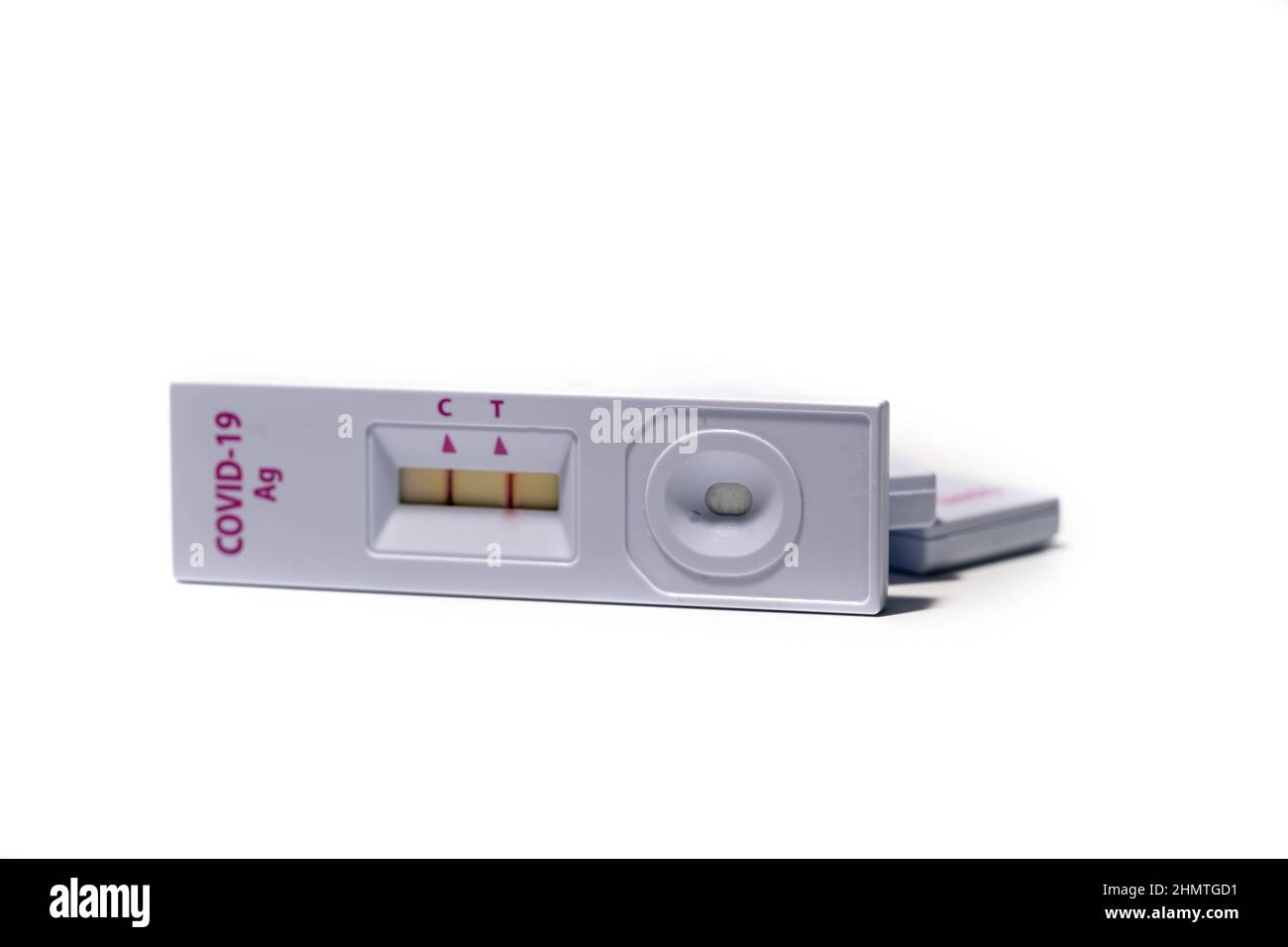 used antigen test kits. proper disposal of antigen covid test kits with ...