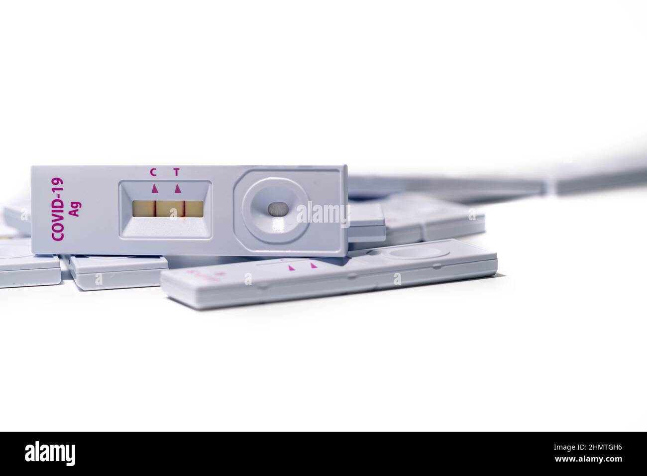 used antigen test kits. proper disposal of antigen covid test kits with ...
