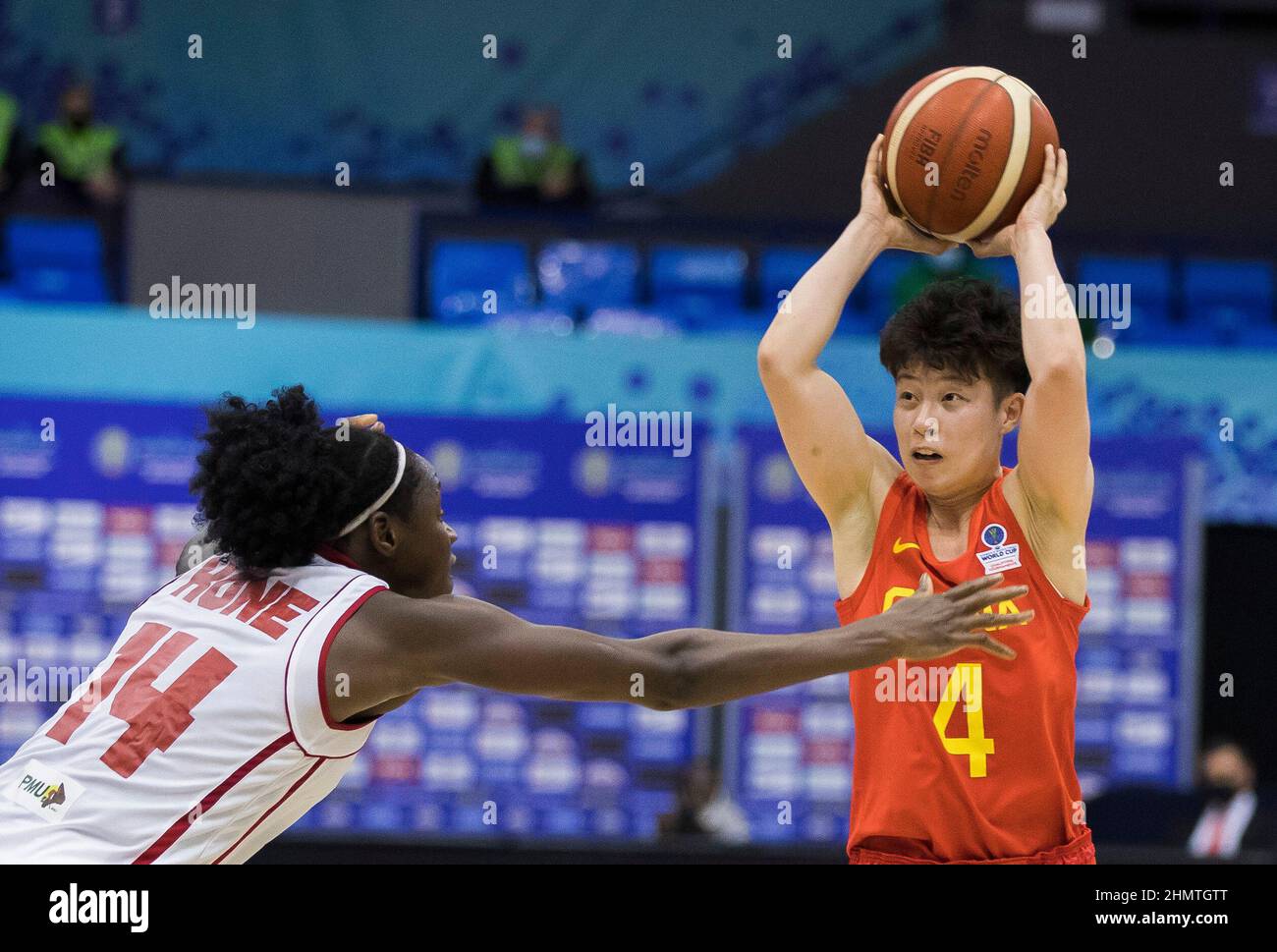Belgrade, Serbia, 11th February 2022. Yuan Li of China in action during ...