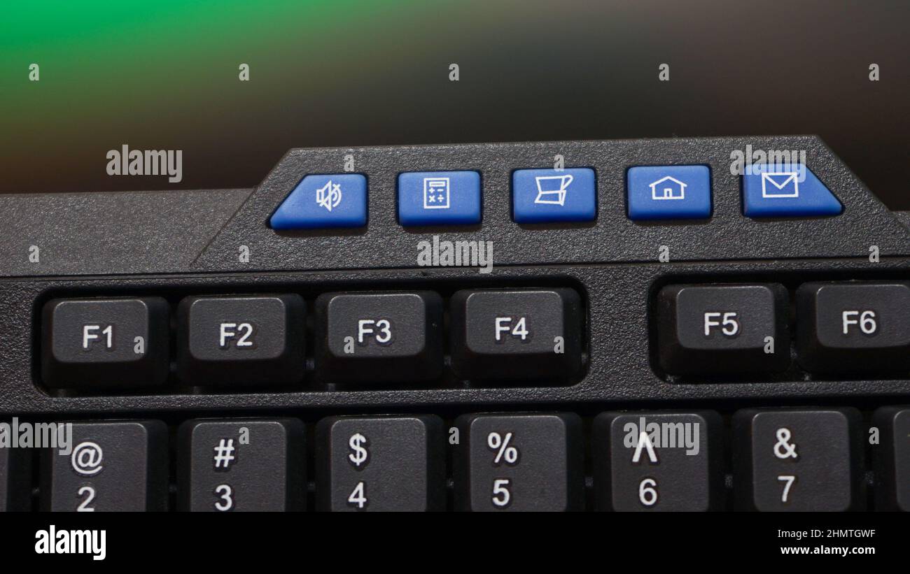 Close-up of computer keyboard Stock Photo - Alamy