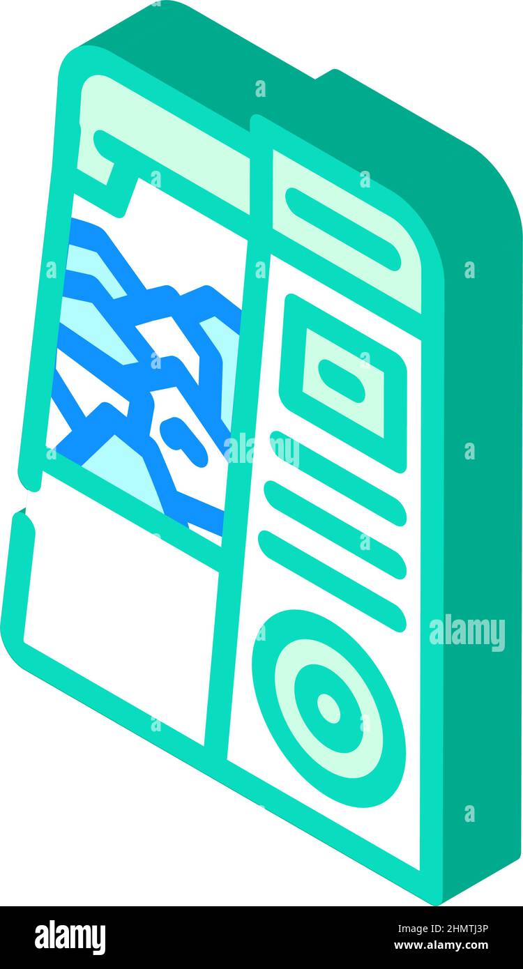 Refrigerator with ice maker Stock Vector Images - Alamy