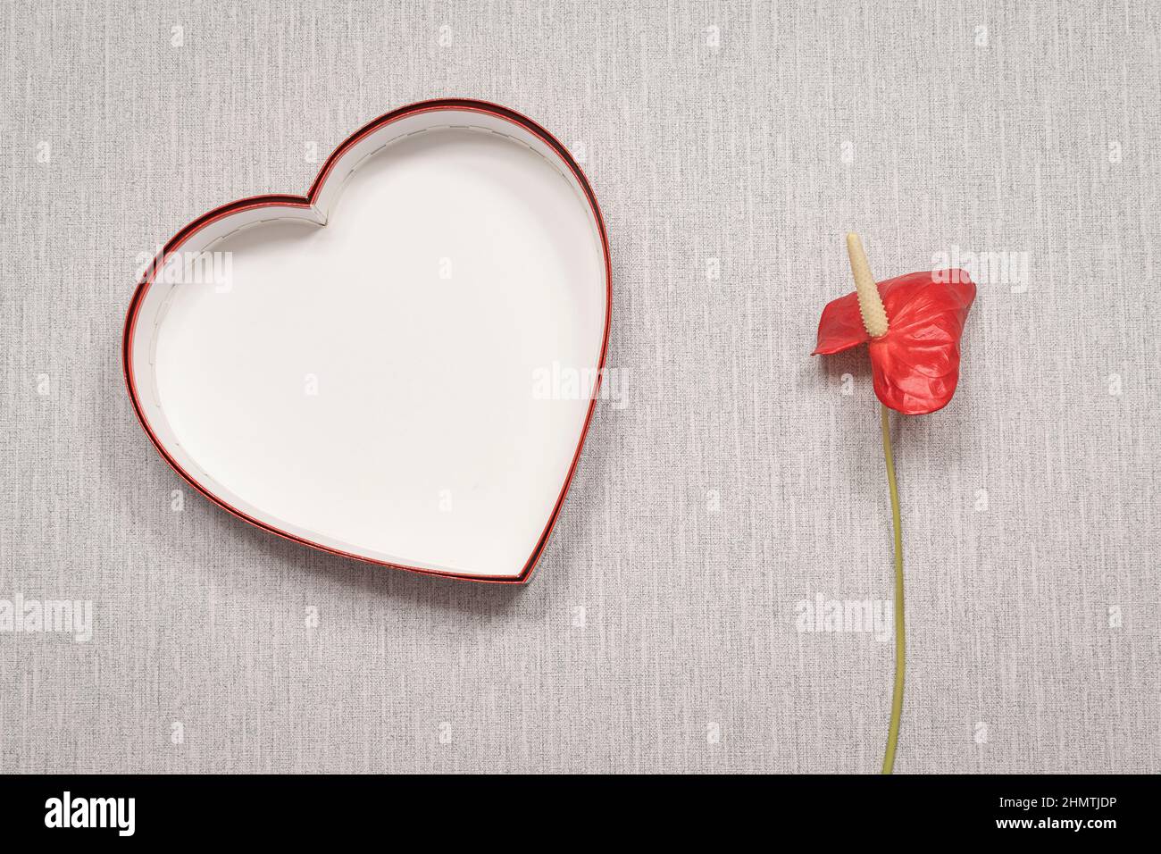 Heart model with empty space for logos, advertising inscription ...