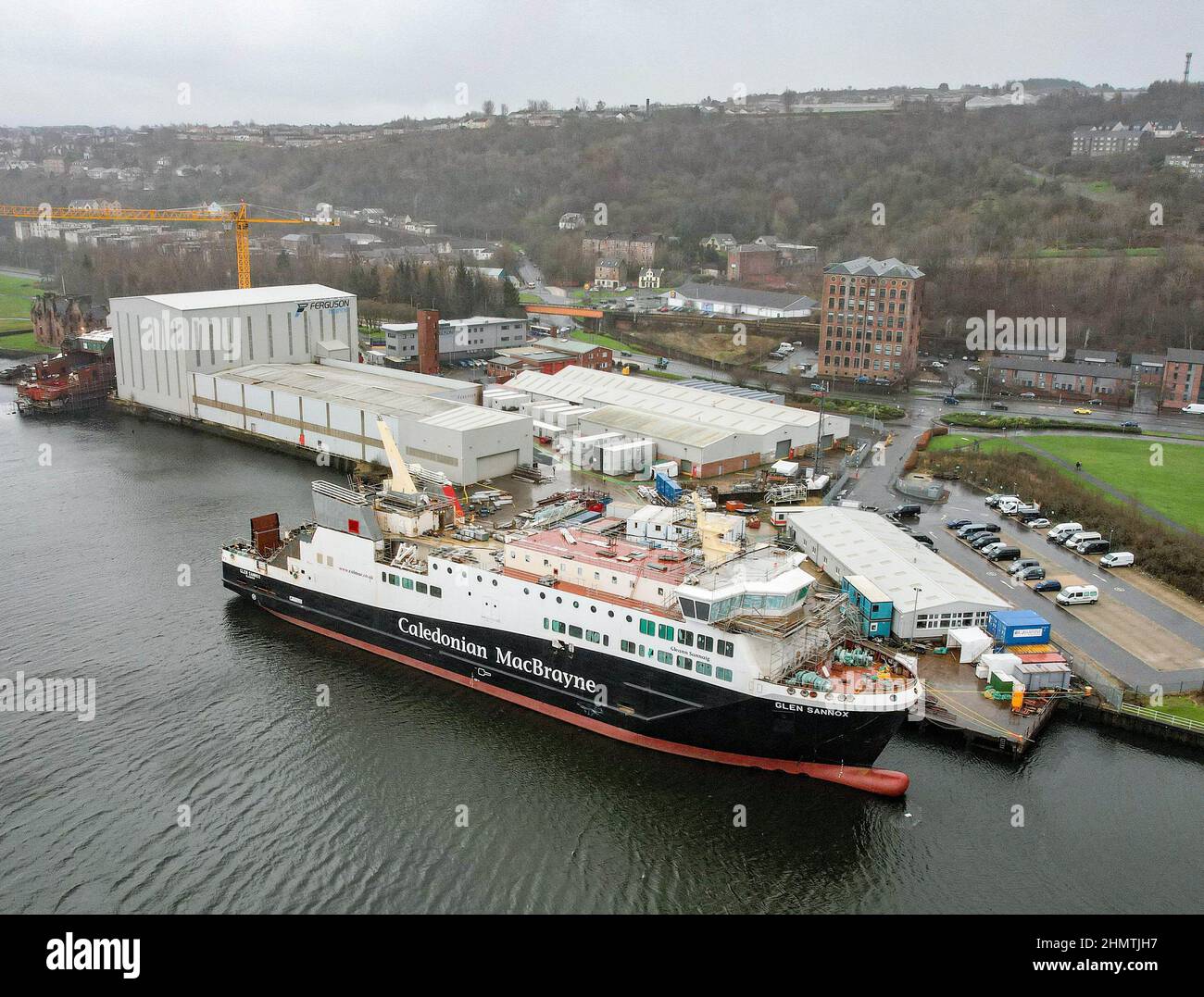 Caledonian macbrayne ferry shipyard hi-res stock photography and images ...