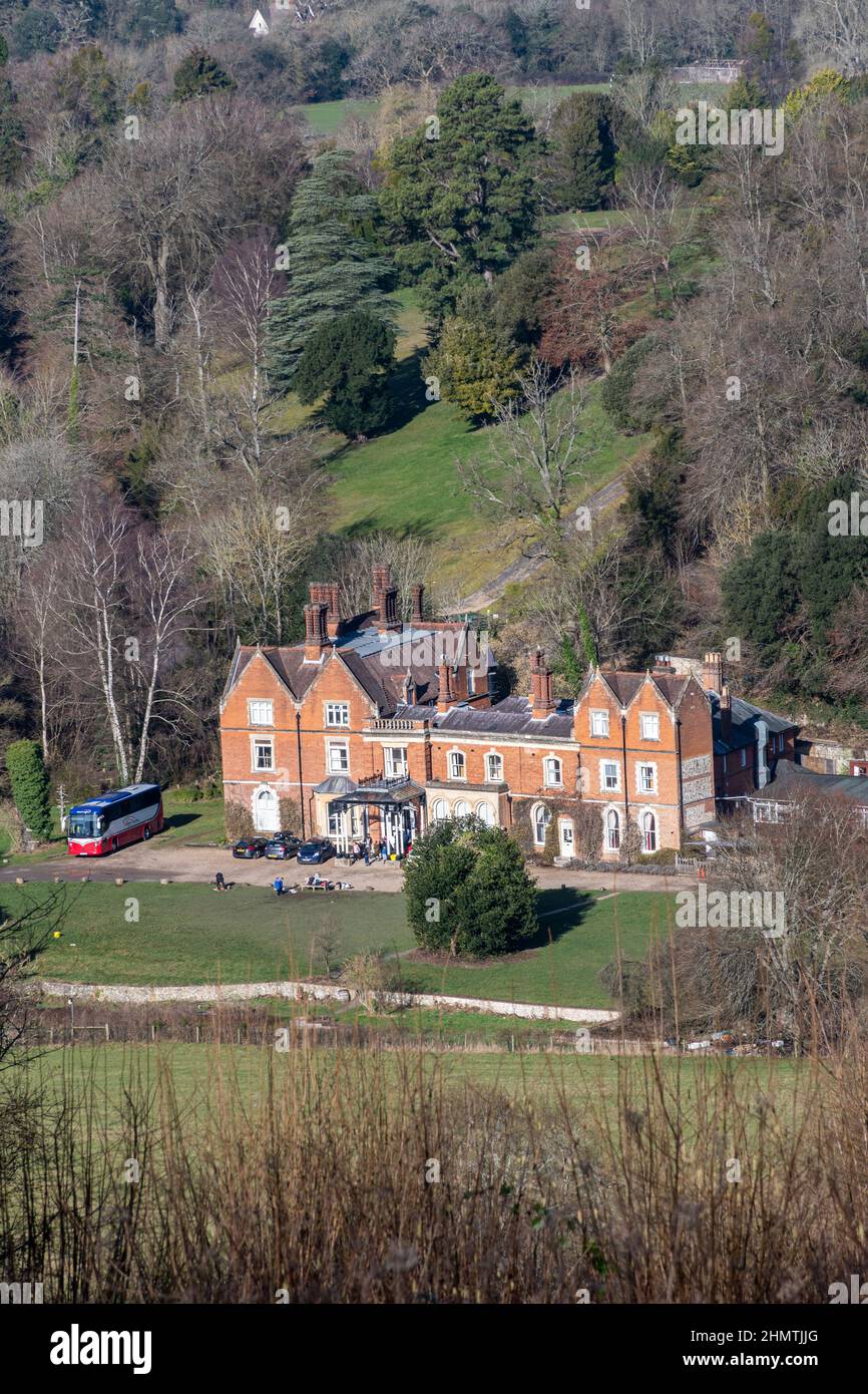 View of Juniper Hall, 17th century manor house owned by the Field ...