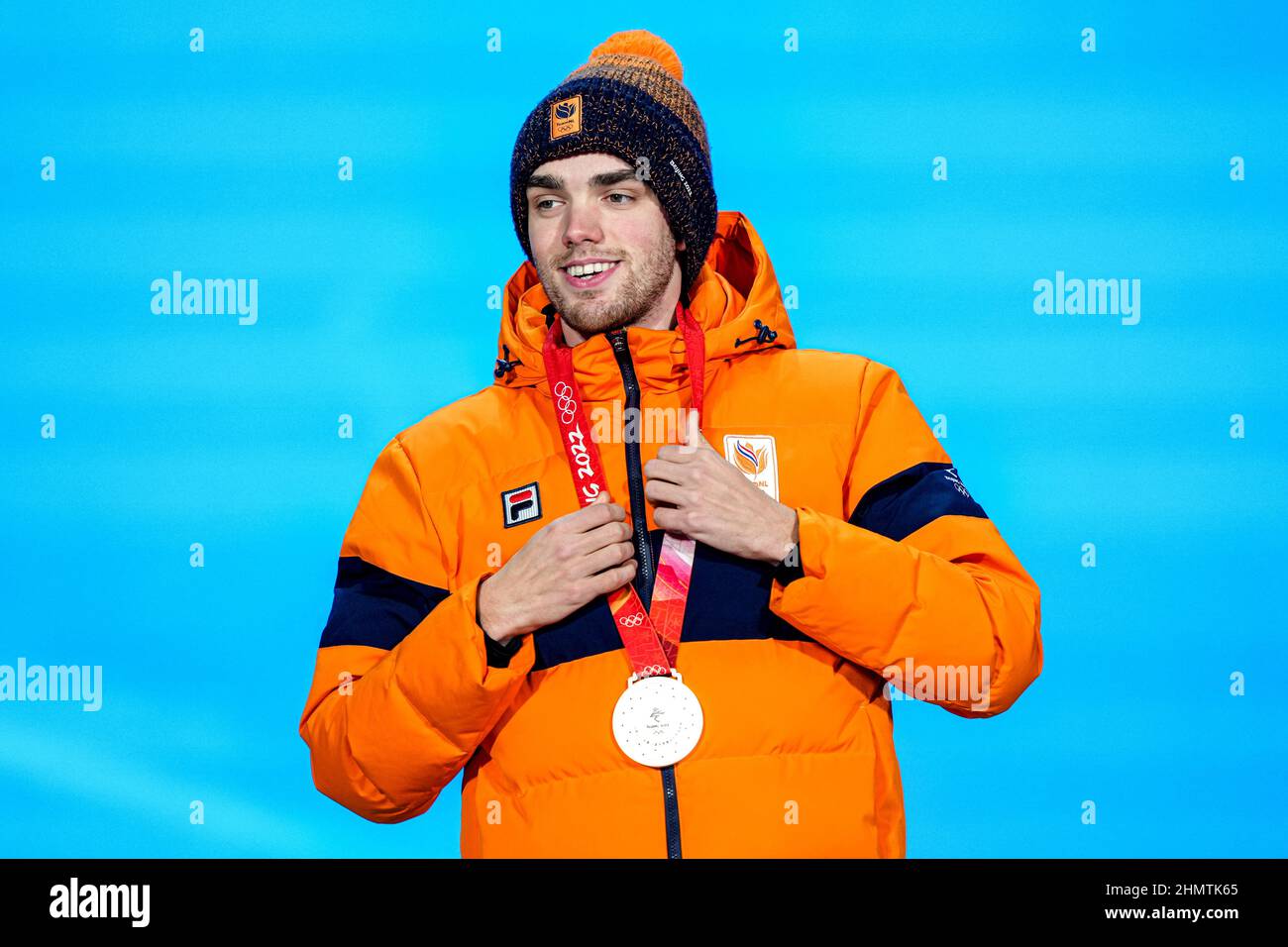 BEIJING, CHINA - FEBRUARY 12: Patrick Roest winner of the silver medal ...