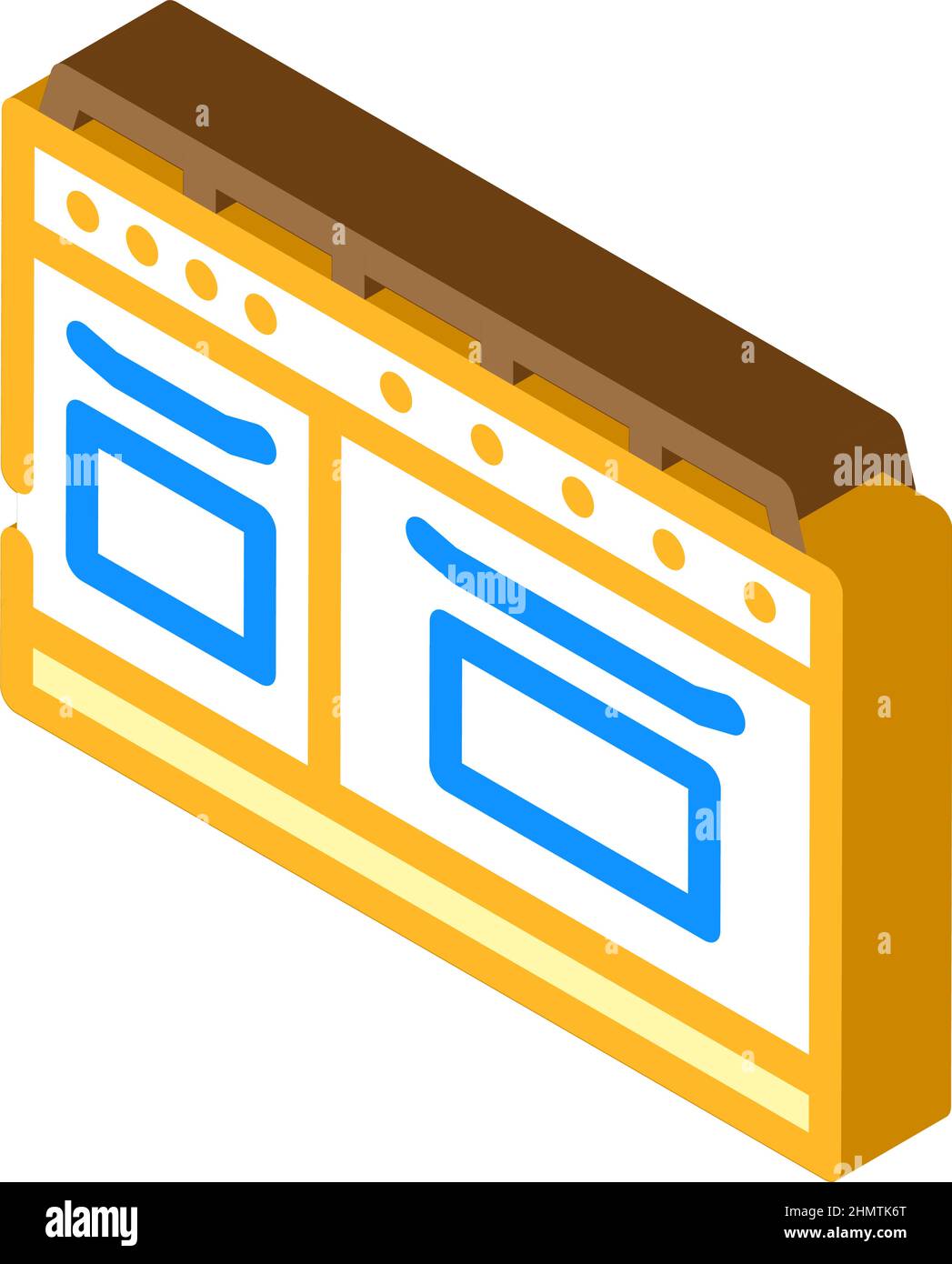 gas range isometric icon vector illustration Stock Vector Image & Art ...