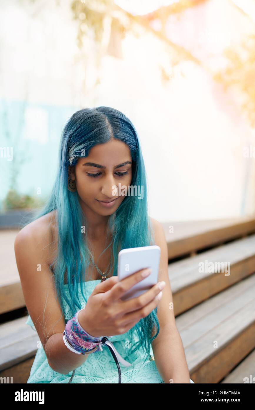 Connected on a chilled day outdoors Stock Photo - Alamy