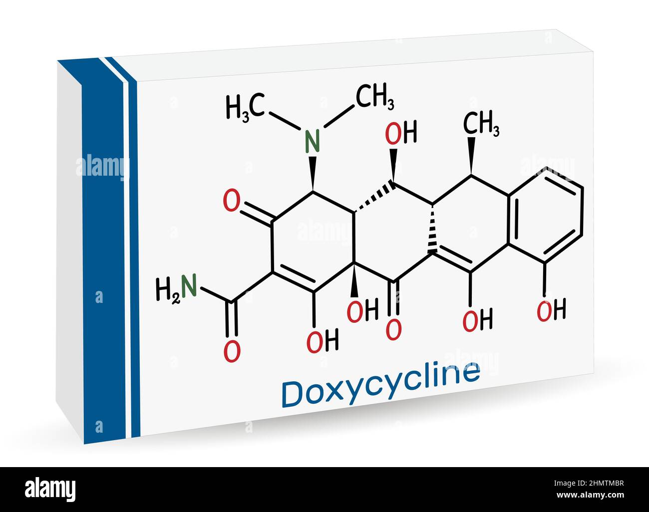 Doxycycline Molecule It Is Broad Spectrum Tetracycline Antibiotic Used