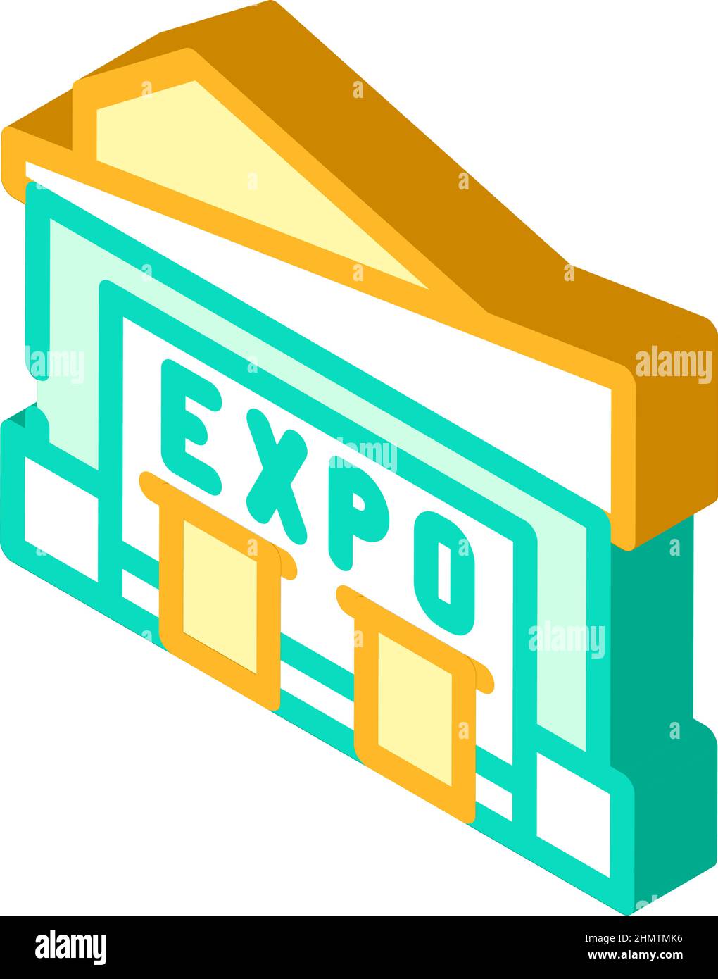 expo center isometric icon vector illustration Stock Vector Image & Art ...