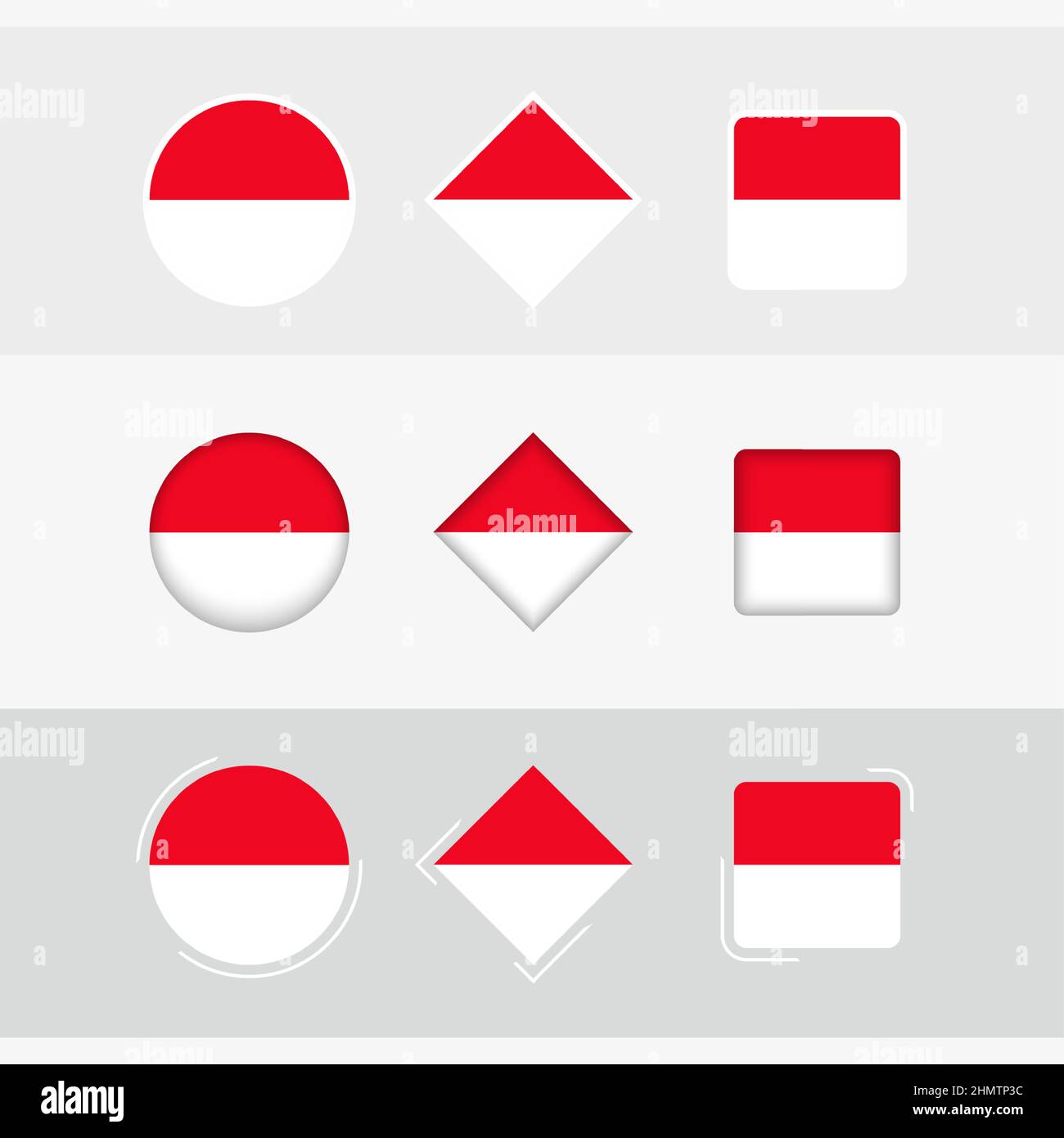 Indonesian flag icons hi-res stock photography and images - Alamy