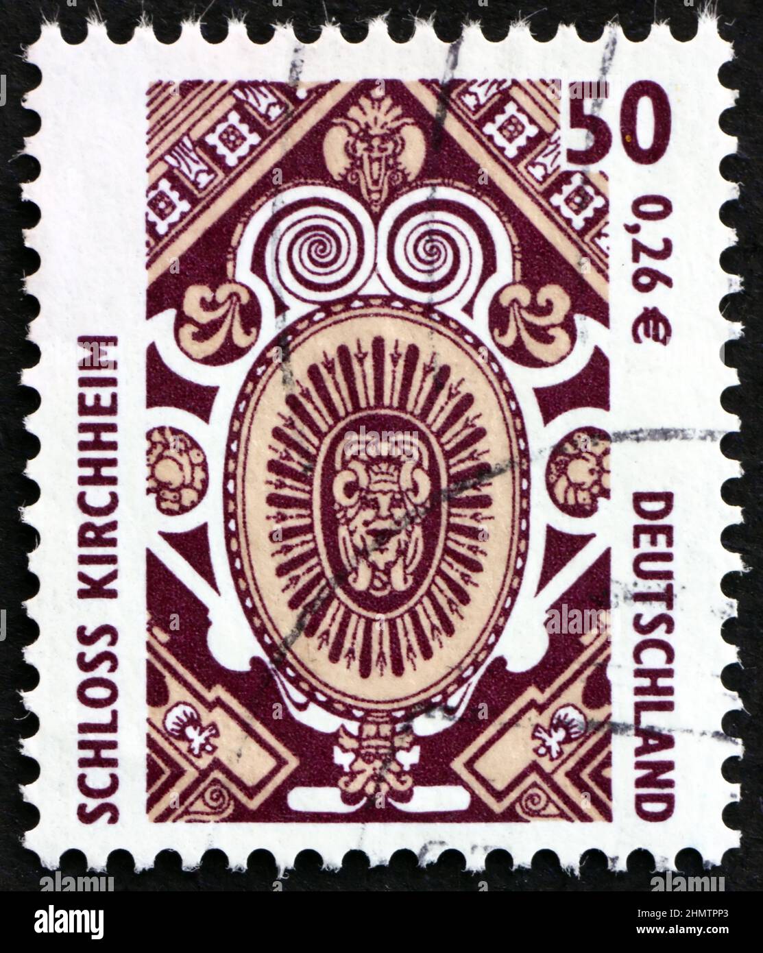 GERMANY - CIRCA 2001: a stamp printed in Germany shows ceiling of ...