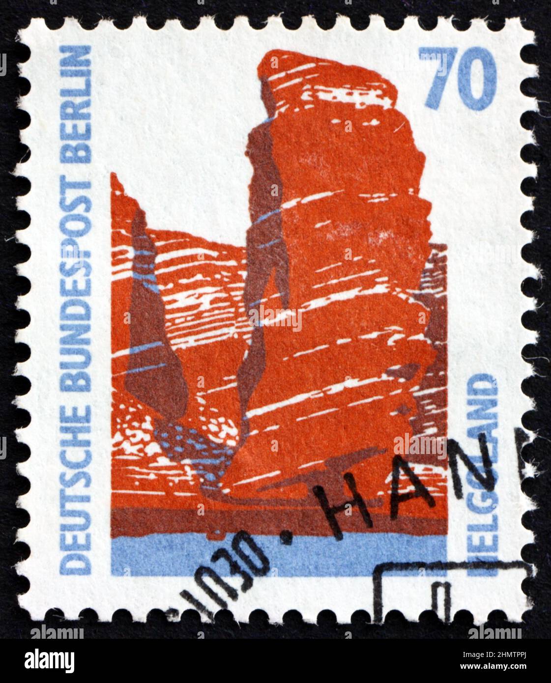 GERMANY - CIRCA 1990: a stamp printed in Germany shows heligoland ...