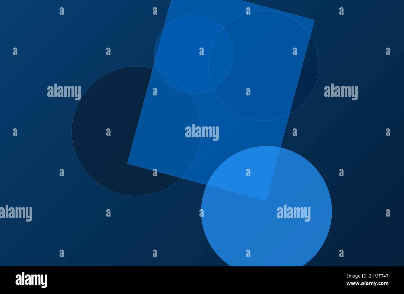 Illustration of abstract blue geometric shapes Stock Photo - Alamy