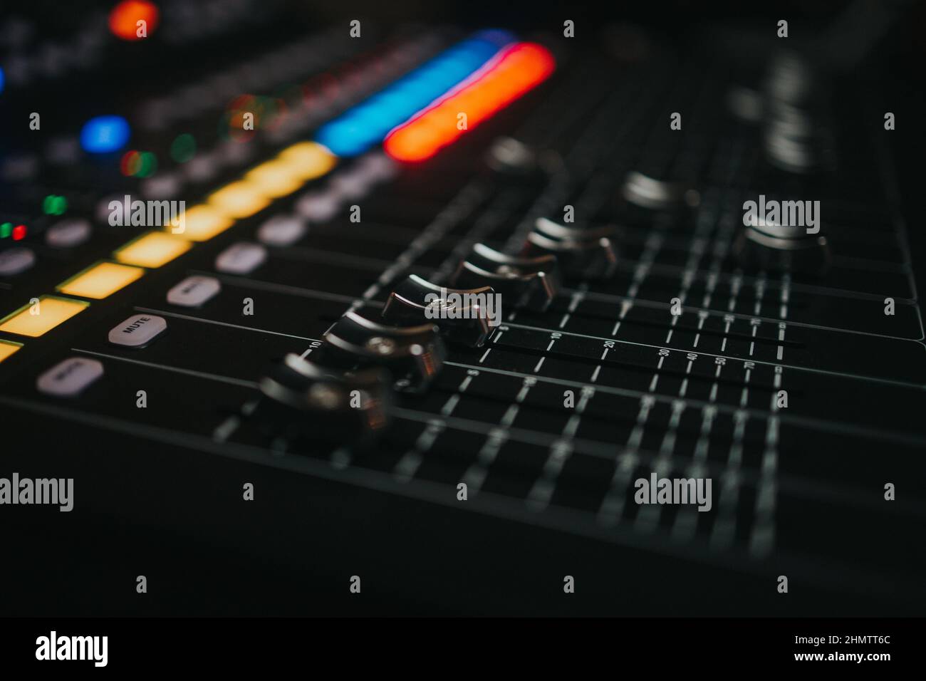 Closeup of a professional sound system Stock Photo - Alamy