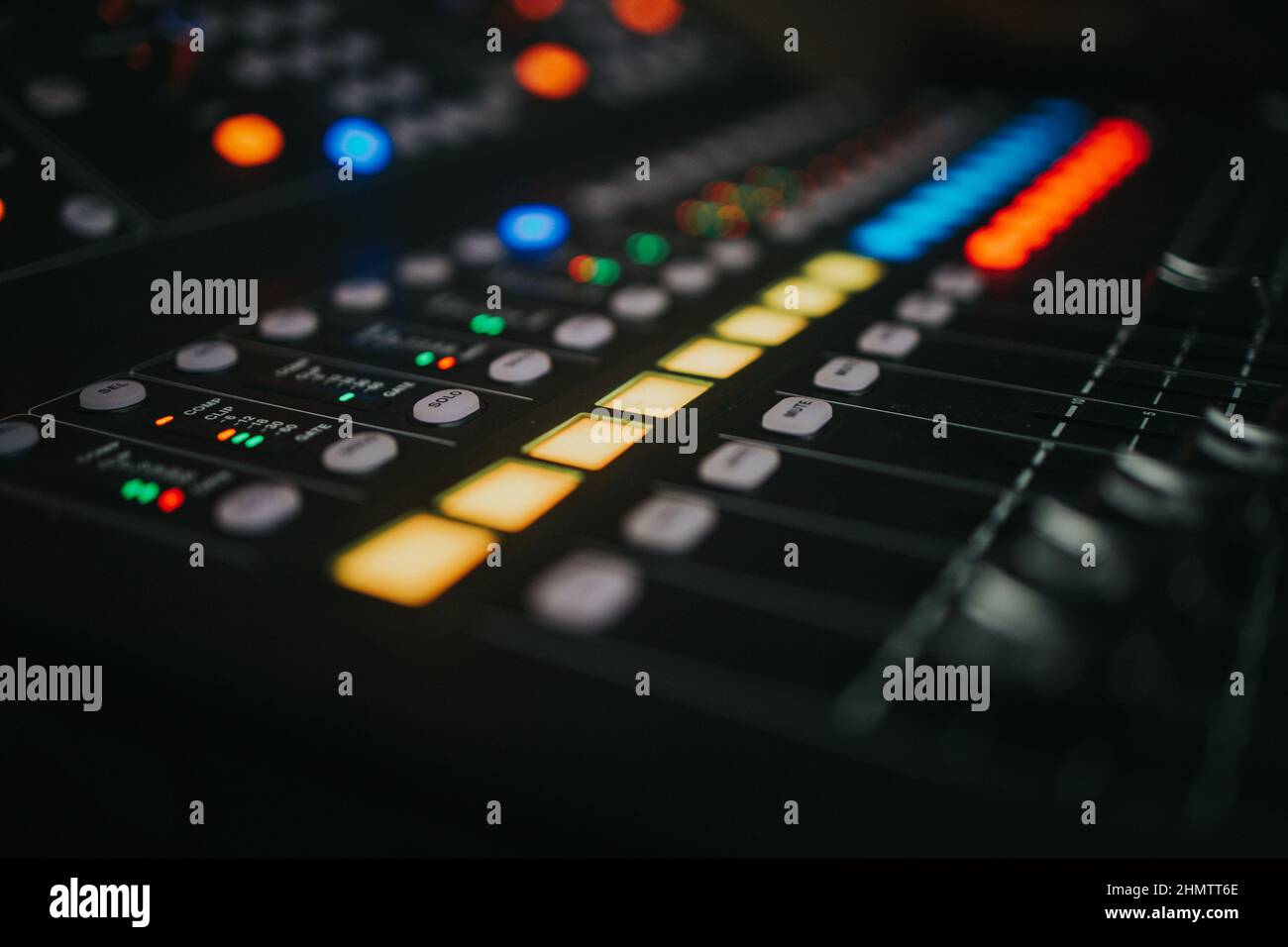 Closeup of a professional sound system Stock Photo - Alamy