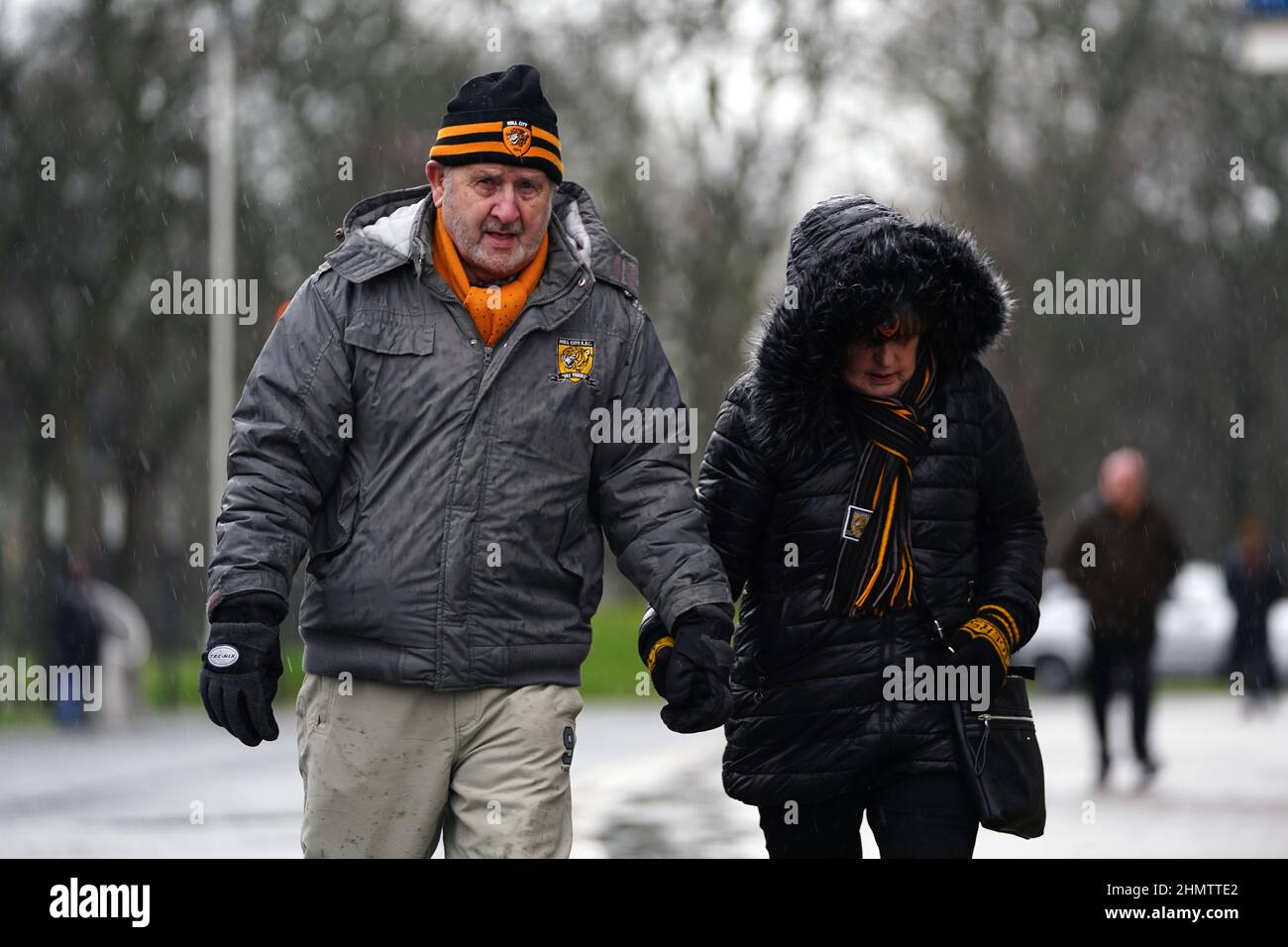 Hull City fans outside the stadium before the Sky Bet Championship ...