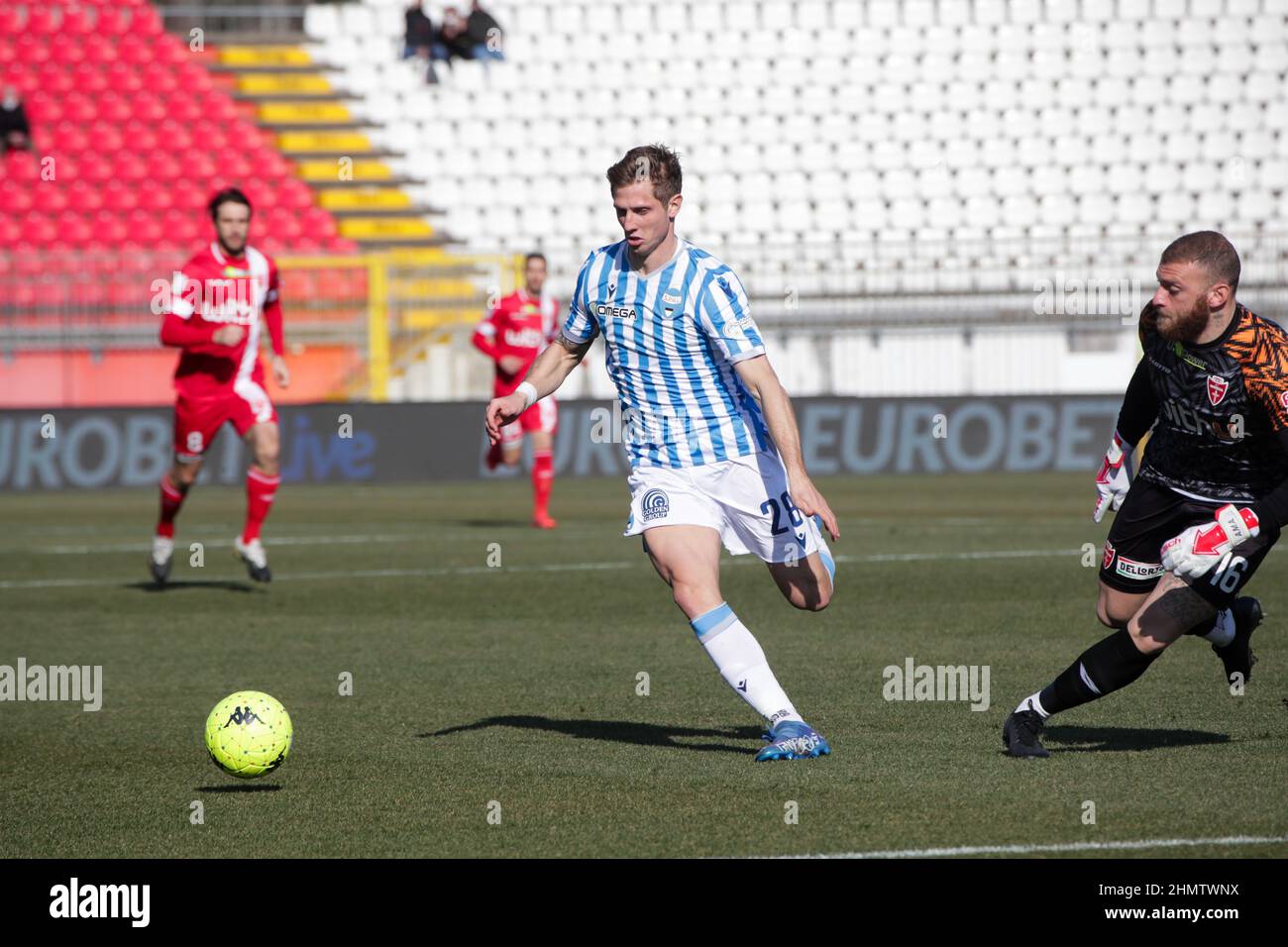 Luca Vido of Spal in action during the Serie B match between AC Monza ...