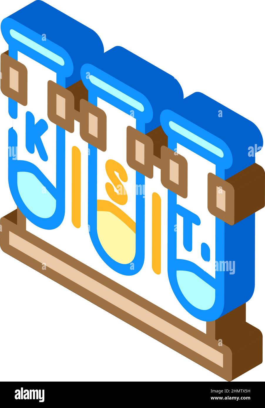 inorganic chemistry isometric icon vector illustration Stock Vector ...