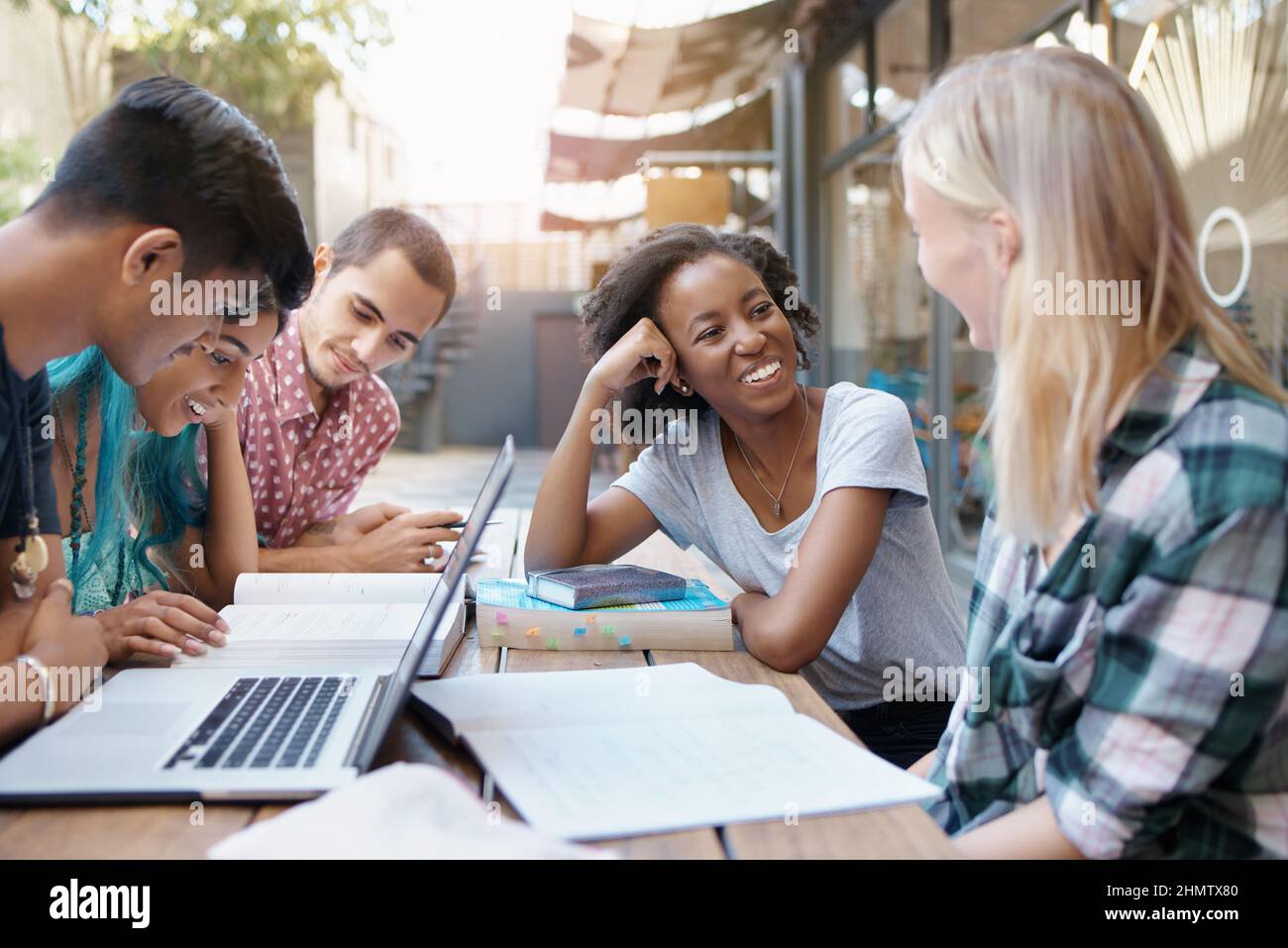 Talking about the work will help with understanding it Stock Photo - Alamy