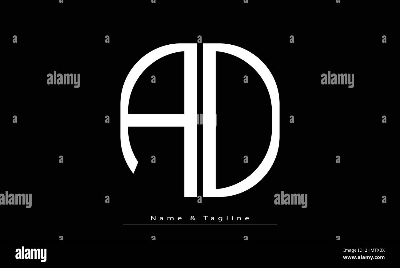 Ad initialslogo hi-res stock photography and images - Alamy