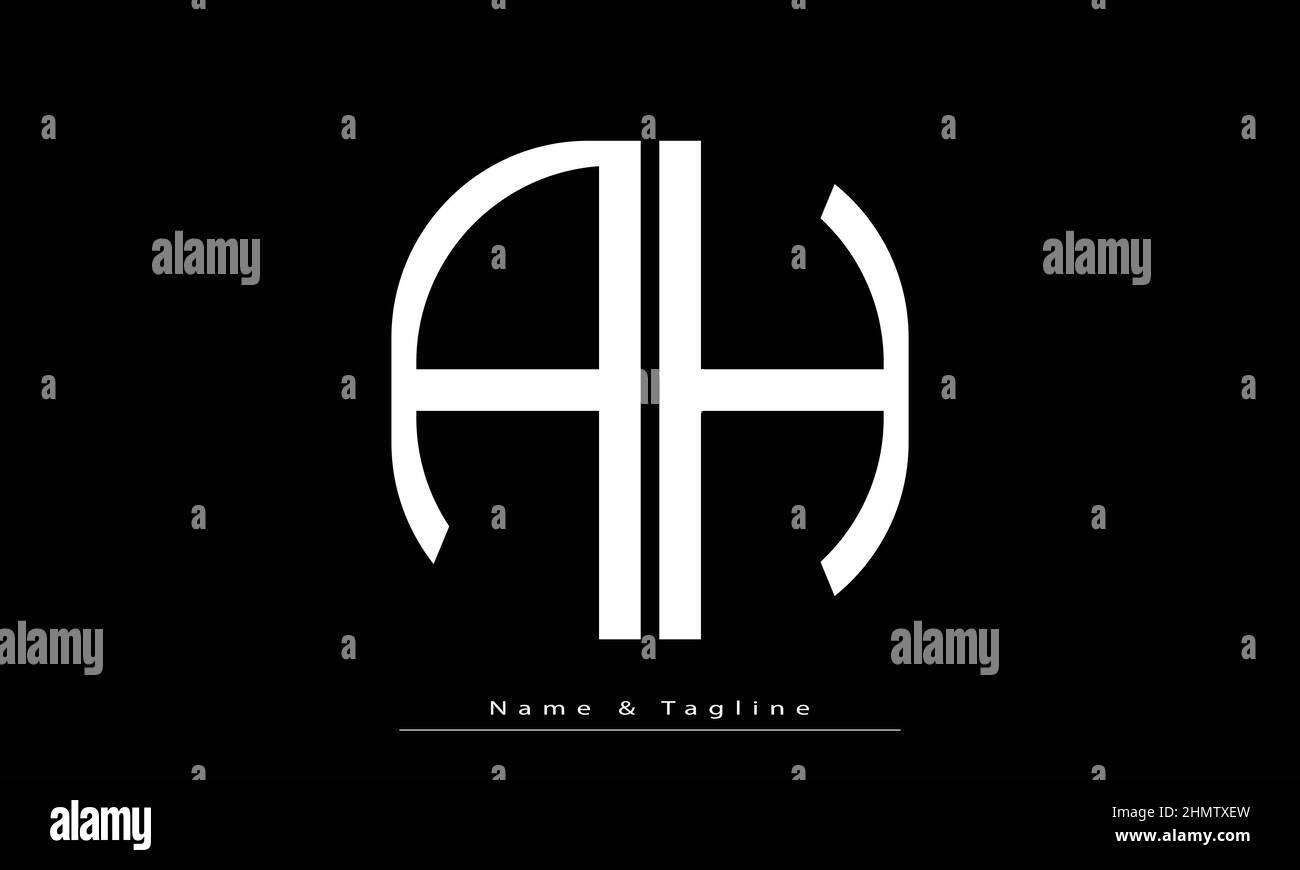 Alphabet letters Initials Monogram logo AH, HA Stock Vector Image & Art ...