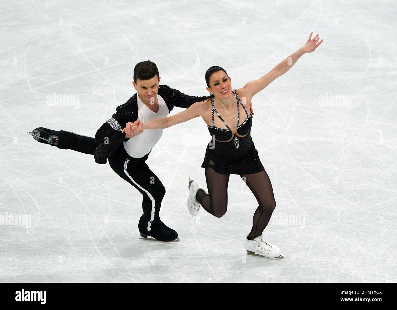 Italy's Marco Fabbri and Charlene Guignard during the Ice Dance ...