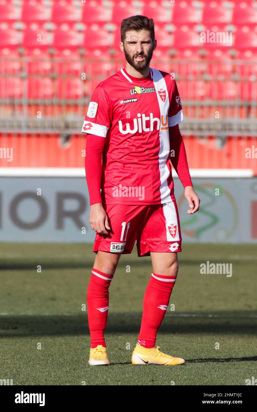 Leonardo Mancuso of AC Monza in action during the Serie B match between ...