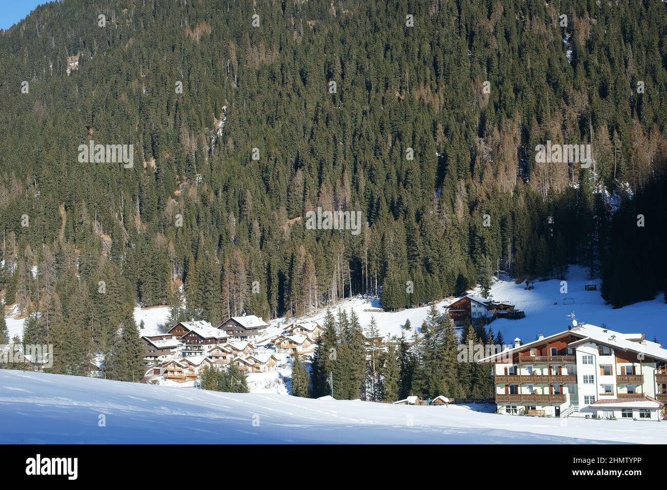 Alba di Canazei, Sud Tirolo, Italy Stock Photo - Alamy