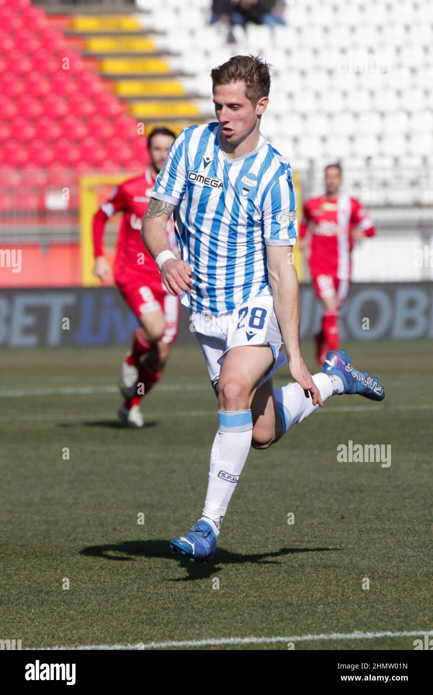 Luca Vido of Spal in action during the Serie B match between AC Monza ...