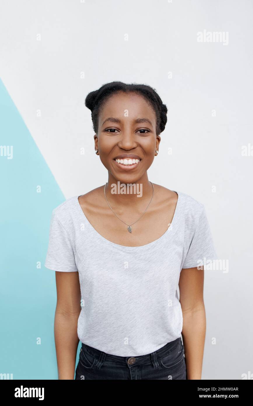 Smile as hard as you can Stock Photo - Alamy