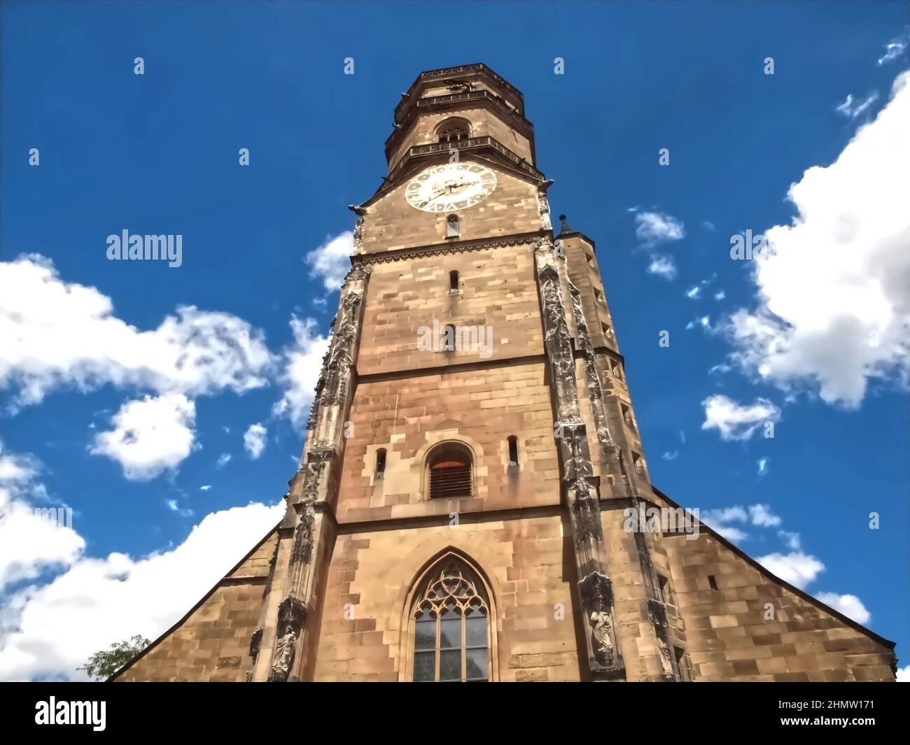 Church Stiftskirche in the city center of Stuttgart Stock Photo - Alamy