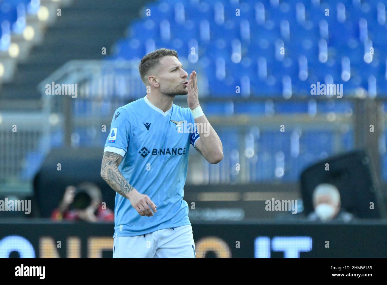 Ciro Immobile (SS Lazio) celebrates after scoring the goal 1-0 during ...