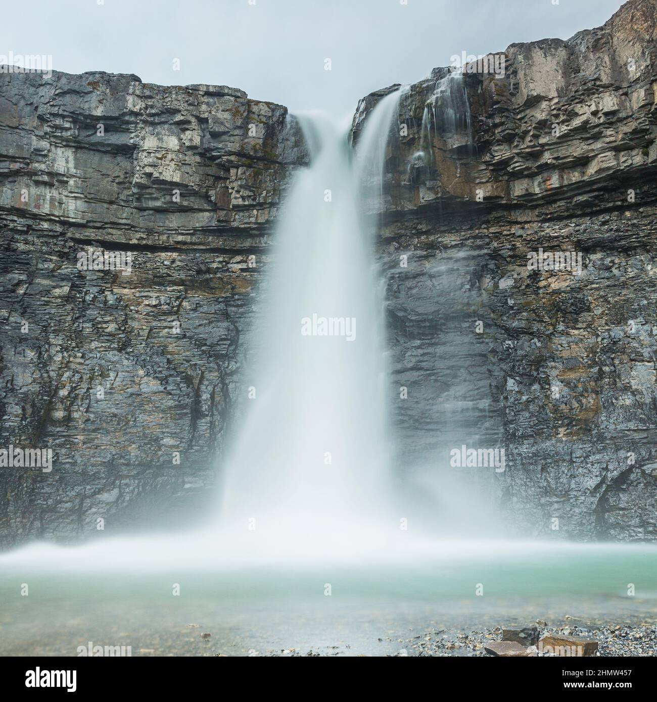 Crescent Falls Hiking Trail in alberta canada Stock Photo - Alamy