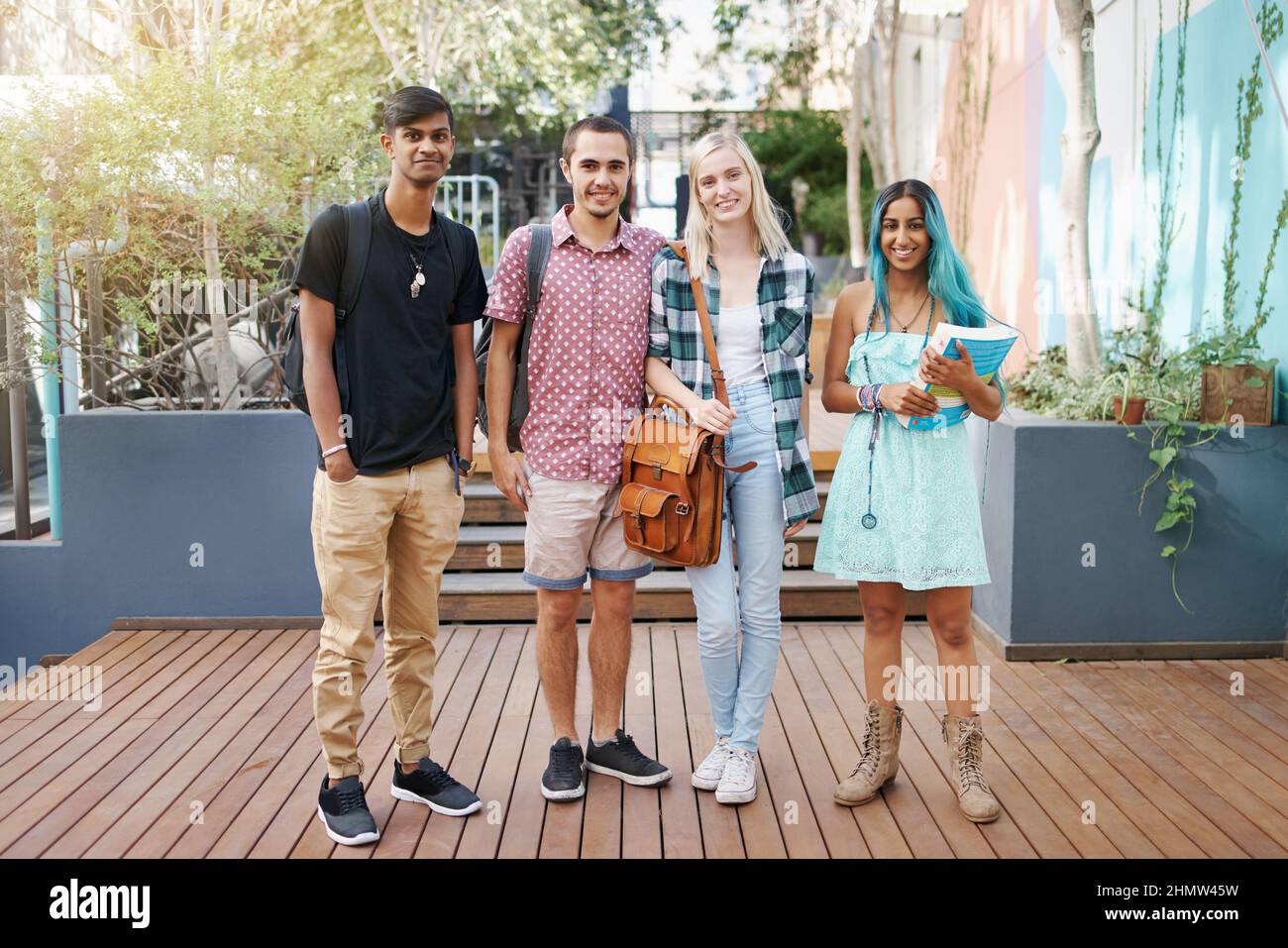 We love being students Stock Photo - Alamy