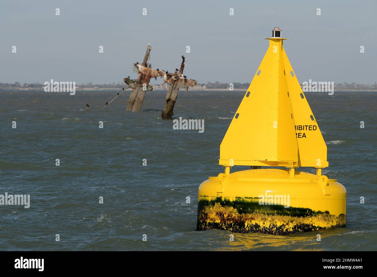 Sheerness, Kent, UK. 12th Feb, 2022. The wreck of the SS Richard ...