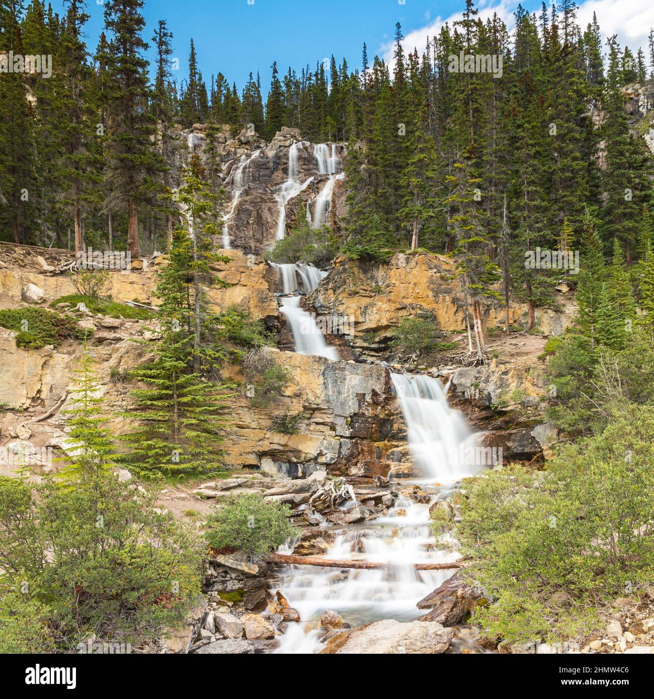 Tangle Creek falls in canada Stock Photo - Alamy