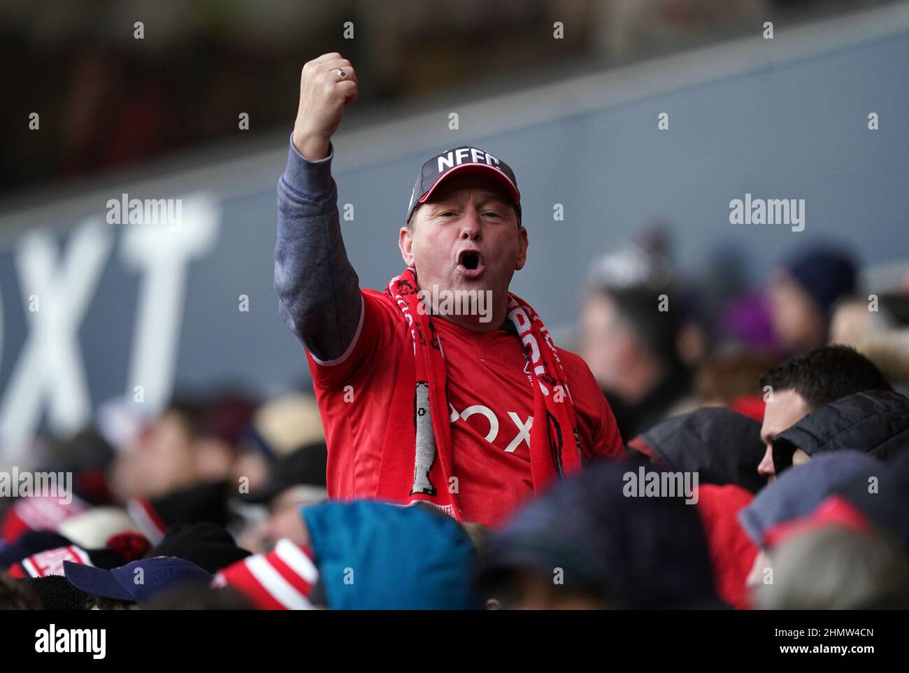 Nottingham Forest fan during the Sky Bet Championship match at the City ...