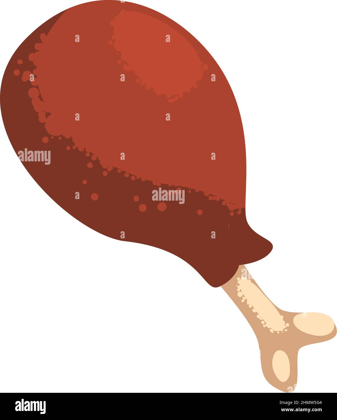 chicken leg illustration over white Stock Vector Image & Art - Alamy