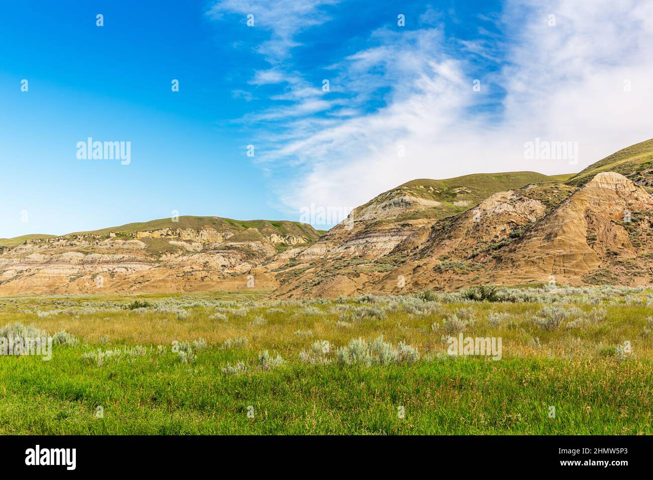 beautiful Badlands mountains in Drumheller canada Stock Photo - Alamy