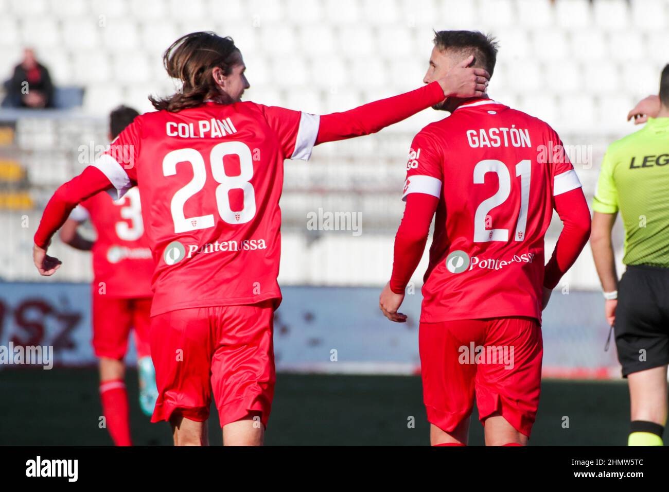 Gaston Ramirez of AC Monza celebrate the third goal during the Serie B ...