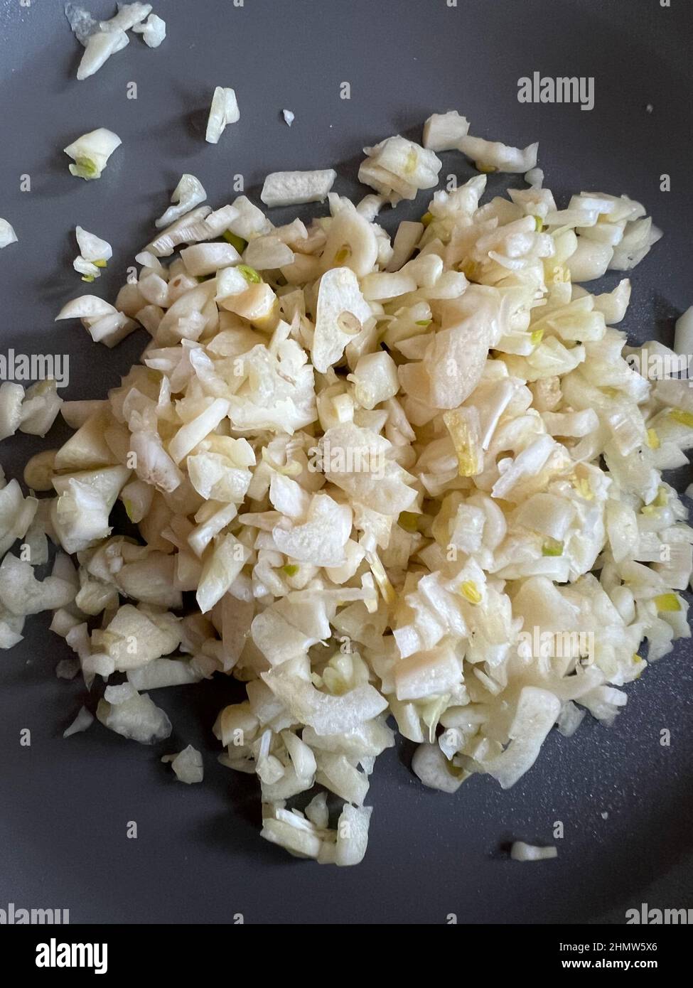 Chopped fresh garlic a food that is said to have real health benefits ...